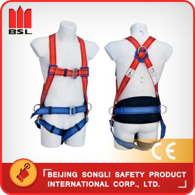 China SLB-JE1059B Safety Belt Harness with 45mm Terylene Material, CE Certified, 3 Adjustment Buckles for Industrial Fall Protection for sale