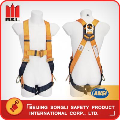 China SLB-JE135051 Safety Belt Harness with 45mm Terylene Webbing, 5 Adjustment Buckles and 3 D-Rings - ANSI Compliant for sale