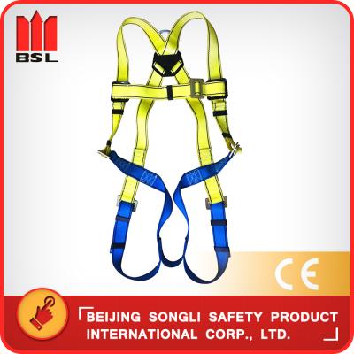 China SLB-TE5109 CE Certified Safety Harness with 45mm Terylene Webbing and 5-Point Adjustment System for sale