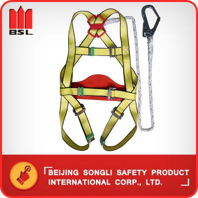 China SLB-TE5127 Safety Harness with 45mm Terylene Webbing, 1.8m Rope & 4 Adjustment Points for Industrial Fall Protection for sale