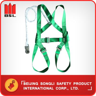 China SLB-TE5123 Safety Harness with 50mm Webbing and 1.8m Rope - Full Body Fall Protection System for sale