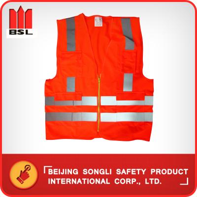 China SLJ-TSP01 Reflecting Safety Vest - 120g Polyester with A-Grade Reflective Tape, Multiple Sizes & Colors for sale
