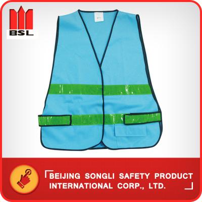 China SLJ-V2000 Reflecting Safety Vest - 120g Polyester with Prismatic Tape in Multiple Colors & Sizes for sale