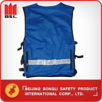 China SLJ-TSP02 Reflecting Safety Vest with 5 Pockets and 120g Polyester Construction in Multiple Sizes and Colors for sale