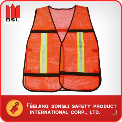 China SLJ-MA10 Reflecting Safety Vest - 80g Mesh Material with Double Reflective Tapes in S/M/L/XL Sizes for sale