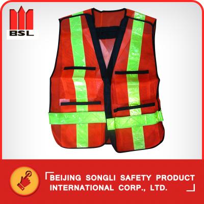 China SLJ-TSM10 Reflecting Safety Vest - 55g Mesh Construction with Prismatic Tape in S/M/L/XL Sizes for sale