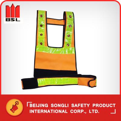 China SLJ-LA07 Reflecting Safety Vest with 33 LED Lights - Waterproof Neoprene Construction & Rechargeable Power for sale