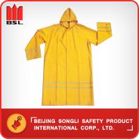 China SLF-9096 Rain Coat with 2.5cm Reflective Tape - 100D to 200D Fabric, 0.26mm to 0.35mm Thickness Options for sale