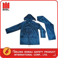 China SLF-9005 Two-Piece Rain Suit Set - Terylene/Nylon 170T PVC Material, 20 Sets per Carton, Blue and Camouflage Options for sale