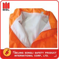 China SLF-9110 Industrial Rain Suit Set - 2-Piece Orange Safety Rainwear with Reflective Tape for sale