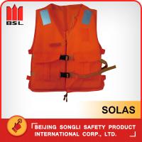 China SLM-Y4 SOLAS Life Jacket with 74N Buoyancy - Red with Reflective Tapes for Marine Safety for sale