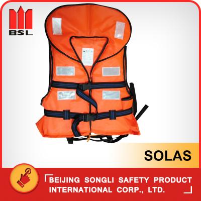 China SLM-Y5 SOLAS Life Jacket with 74N Buoyancy - Red Safety Jacket with Reflective Tapes for Marine Use for sale
