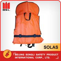 China SLM-Y5 SOLAS Life Jacket with 74N Buoyancy - Red Safety Jacket with Reflective Tapes for Marine Use for sale