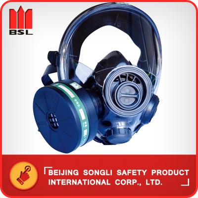 China SLR-M600 Full Face Respirator with 5-Point Head Strap and Multi-Chemical Cartridge Protection System for sale