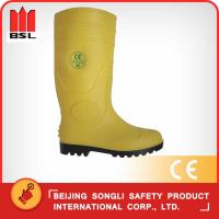 China SLS-ANA-001C Industrial Rain Boots EN ISO 20345 Certified 400mm Height PVC Safety Footwear for sale