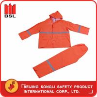 China SLF-9109 Professional Rain Suit - 2-Piece PVC Coated Rainwear with 2.5cm Reflective Tape, 0.30-0.32mm Thickness for sale