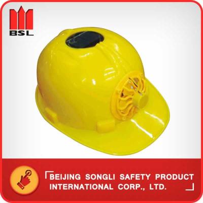 China SLH-TYN Solar Powered Safety Helmet EN397 Certified with 0.30W Solar Panel and 370g Lightweight Design for sale
