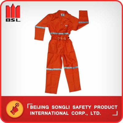 China SLA-A6 Industrial Coverall Workwear with Reflective Tape - 130g/m² to 190g/m² Fabric Options for sale