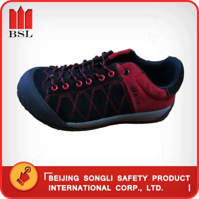 China EN ISO 20345 Steel Toe Safety Shoes SLS-2018J Suede Leather Size 37-46 Heat Resistant 300C for sale