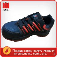 China EN ISO 20345 Steel Toe Safety Shoes SLS-2018S Mesh PU Sole Size 37-46 Heat Resistant 300C for sale