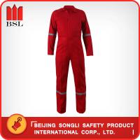 China SLA-2018A Flame Resistant Proban Cotton Coverall - 270g/m² CE Certified Industrial Workwear with Reflective Tape for sale