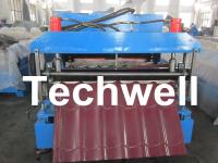 China Automatic Color Steel Roof Tile Roll Forming Machine With 11 Kw Hydraulic Motor Power for sale