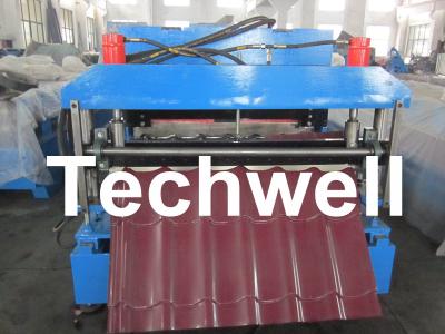 China Automatic Color Steel Roof Tile Roll Forming Machine With 11 Kw Hydraulic Motor Power for sale