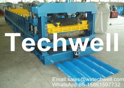 China 0 - 15m / min Forming Speed Roof Tile Making Machine 0.4 - 0.6mm Material Thickness for sale