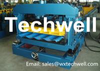 China PLC Control Metal Roof Tile Making Machine For Material Thickness 0.3 - 0.6mm for sale