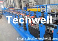 China 12 Ton Hydraulic Cutting Z / C Channel Roll Forming Machine With 17 Forming Station for sale