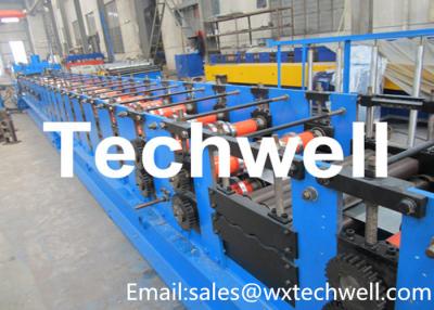 China 12 Ton Hydraulic Cutting Z / C Channel Roll Forming Machine With 17 Forming Station for sale