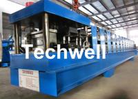China C Purlin Steel Roll Forming Machine With Hydraulic Punching 17 Forming Stations for sale