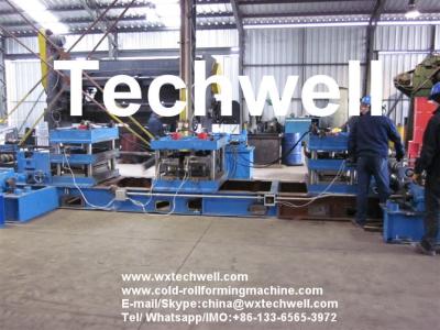 China Three Waves W Beam Steel Highway Guardrail Roll Former for sale