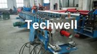 China Round / Square Custom Downpipe Roll Forming Machine For Metal Rainspout Profile for sale