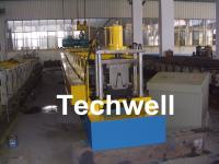 China PLC Frequency Control Steel Hat Channel Cold Roll Forming Machine With 0-15m/min Forming Speed for sale