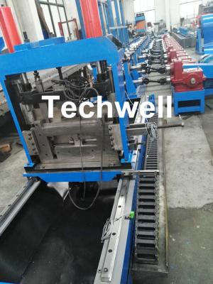 China Quick Interchangeable C / Z Purlin Cold Roll Forming Machine with PLC Control for C/ Z Shaped Sheet for sale