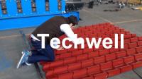 China Color Steel Glazed Tile Roll Forming Machine for Metal Tile Roof Wall Cladding for sale