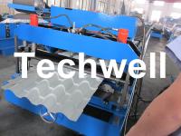 China Glazed Tile Roll Forming Machine With 22 Forming Stations For Metal Roof Panel for sale
