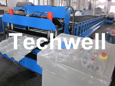 China Manual, Automatical Type Color Steel Tile Roll Forming Machine With High Grade 45# Axis for sale