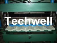 China Double Press Step Tile Roll Forming Machine With PANASONIC PLC , Touch Screen , HRC 50 - 60 for sale