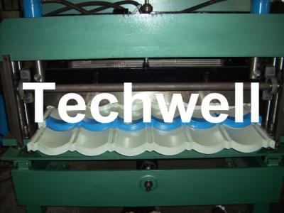China Double Press Step Tile Roll Forming Machine With PANASONIC PLC , Touch Screen , HRC 50 - 60 for sale