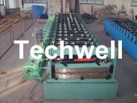 China Hi-Rib Steel Roof Roll Forming Machine With Gimbal Gearbox Drive for sale