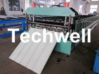 China Hi-Rib Roofing Sheet Roll Forming Machine With Panasonic PLC Control System for sale