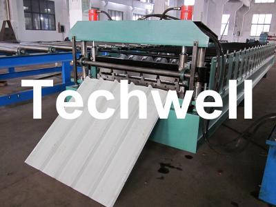 China Hi-Rib Roofing Sheet Roll Forming Machine With Panasonic PLC Control System for sale