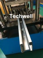 China Custom Made Guide Rail Roll Forming Machine For Making Sliding System Devices With Hydraulic Punching for sale