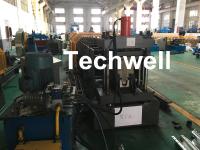 China Carbon Steel Top Hat Channel Cold Roll Forming Machine With 1.5 Inch Chain for sale