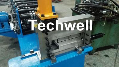 China Auto Adjustable C Purlin Roll Forming Machine For Making 3 Profiles With 10-15m/min Forming Speed for sale