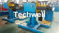 China Manual / Passive Type Uncoiler Machine With Rotary Double Head Mandrel For Supporting The Coil Strip for sale