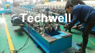 China Hat Channel Cold Roll Forming Machine With Hydraulic Cutting Type & PLC Frequency Control for sale
