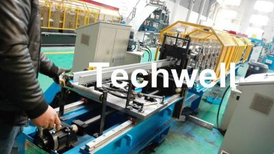 China Chain Of Transmission Hat Channel Roll Forming Machine / Furring Channel Roll Forming Machine With 18 Forming Stations for sale